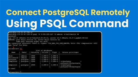 How To Connect Postgresql Remotely Using Psql Command 2025 Connect To