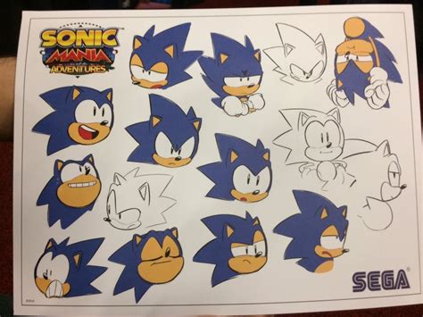Sonics Expression Sheet For Sonic Mania Adventures Which One Is Your