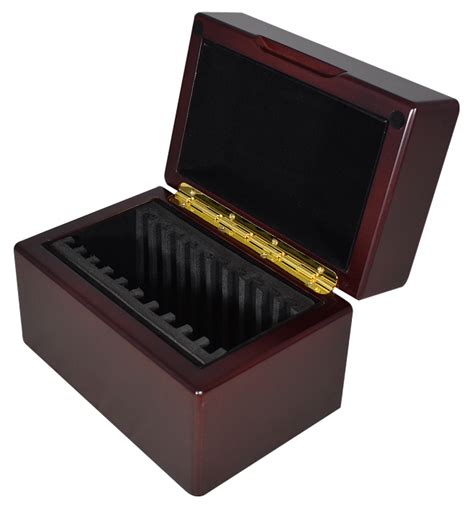 Wood Display Box 10 Ngc Or Pcgs Slabs