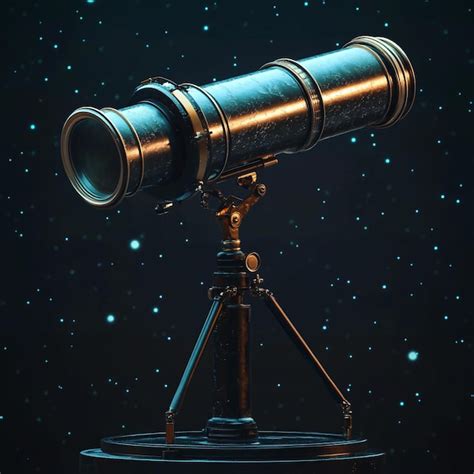 3d Telescope Icon Stargazing And Space Exploration Symbol Logo Illustration Premium Ai