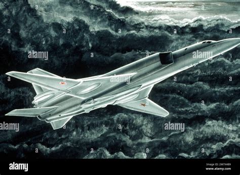 An Artists Concept Of A Soviet Tupolev Tu 22mtu 26 Backfire Aircraft