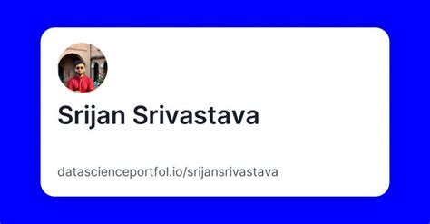 Srijan Srivastava On Linkedin Srijan Srivastava Data Portfolio