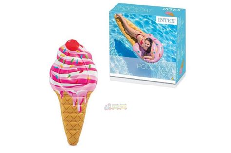 Intex 58762, Пляжный матрас-плотик мороженое Рожок, 224х107 см оптом и ...