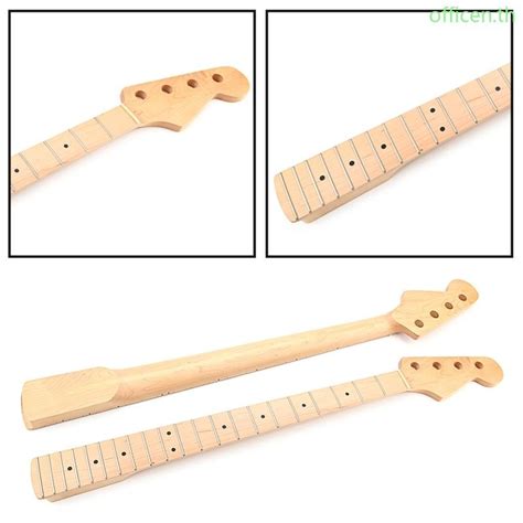 Cen 21 Fret 4 String Bass คอ Dot Inlays ไฟฟ้าเบสกีตาร์คอ Maples Fingerboard Diy Bass อะไหล่