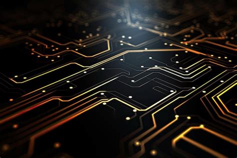 Premium Photo Circuit Board Technology Background 3d Rendering Toned Image Futuristic