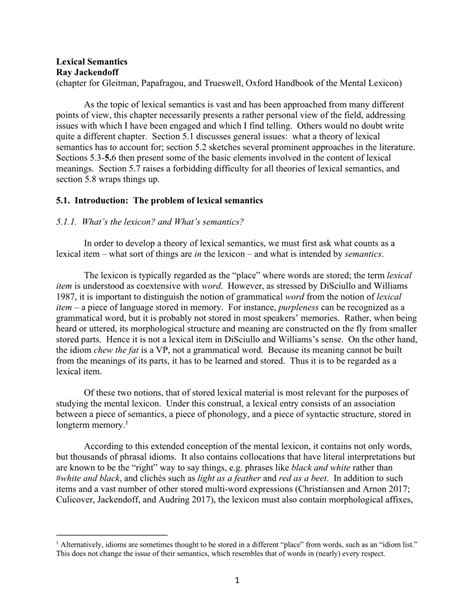 PDF Lexical Semantics