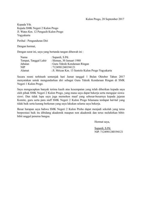 Contoh Surat Resign 7 Eleven Piyak Web