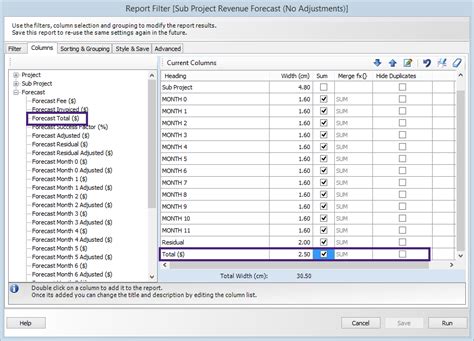 Using Forecast Filters
