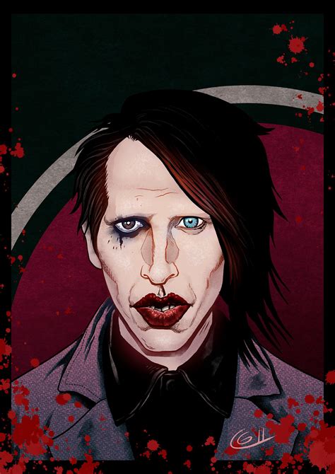 Portrait Of Marilyn Manson On Behance