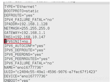linux关闭ipv6显示以及开启ipv4地址 ipv6init csdn博客