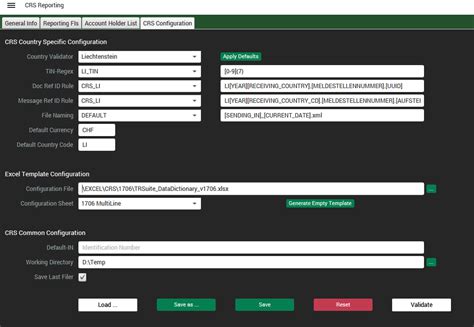CRS Reporting Software