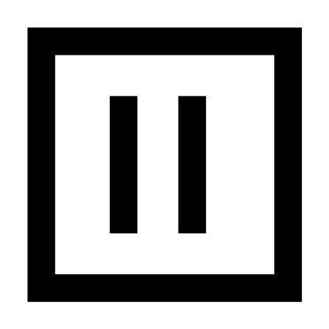 Pause Square Vector Svg Icon Svg Repo