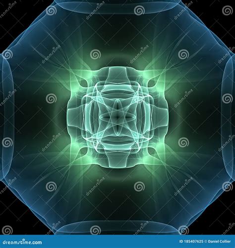 Future Fractal Dark Curve Texture Overlay Template Style Luminous