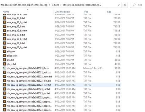 Boostxl Aoa Reference To Aoaexe And Files Description When Collect Iq Raw Data With Sdk 440