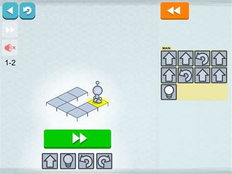 Computational Thinking In The Early Years Lightbot Unplugged And Plugged