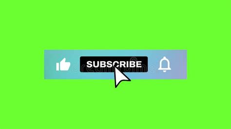Subscribe Button Animation Green Screen V3 Stock Video Video Of Icon Subscription 272234961