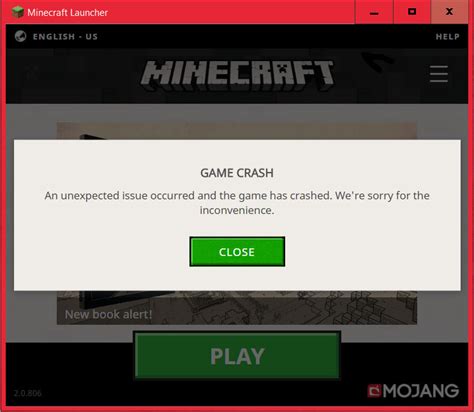 Minecraft Crashes After Update To New Launcher Unmodified Minecraft Client Support Support