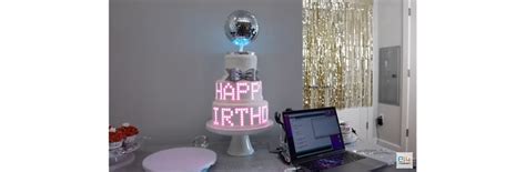 Making A Light Up Neopixel And Disco Ball Birthday Cake Arduino