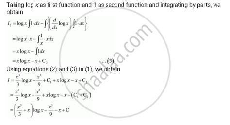 Integrate The Functions X2 1 Log X Mathematics