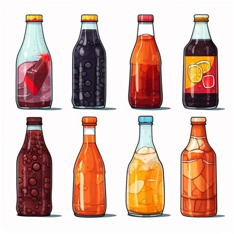 Premium Vector Vector Beverage Drink Soda Illustration Fresh Isolated Cold Design Icon Bottle