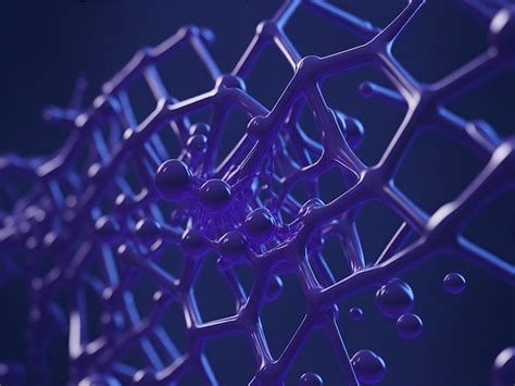 Premium Ai Image Futuristic Molecular Connection Wallpaper