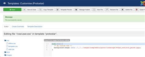 J3 X Adding A Custom CSS With Protostar Joomla Documentation