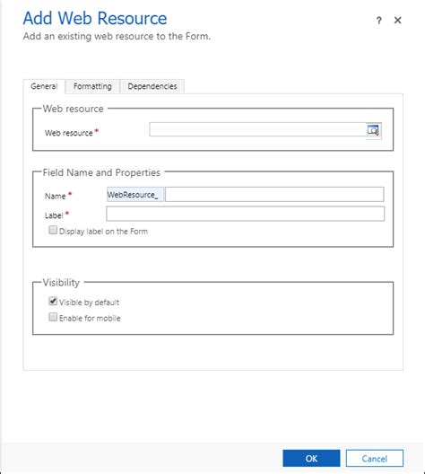 View And Edit Web Resource Properties For Model Driven App Main Forms