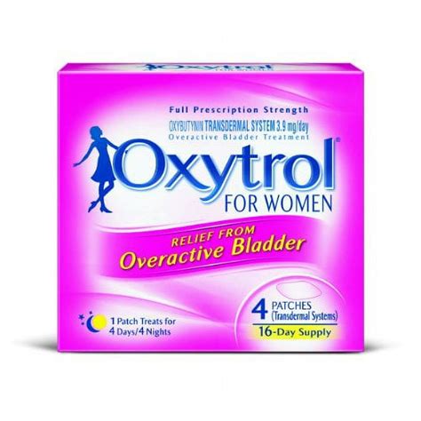 Oxytrol For Women 4 Patch Pack Ebay