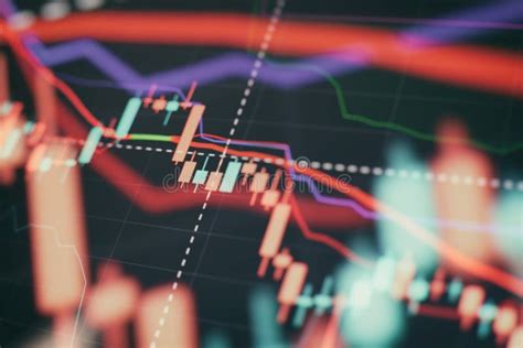 Business Graph And Stock Financial Indicator Stock Or Business Market Analysis Concept Stock