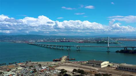 San Mateo Hayward Bridge Connecting San Francisco Bay Area To Foster