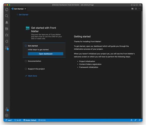 Open Your VSCode Extension Walkthrough From A Command Elio Struyf