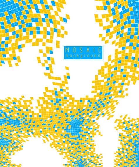 Premium Vector Dimensional Vector Design Of Great Artistic Mosaic Square Tiles 3d Abstract