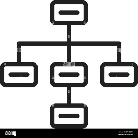 Draw Hierarchy Icon Vector Image Suitable For Mobile Apps Web Apps And Print Media Stock