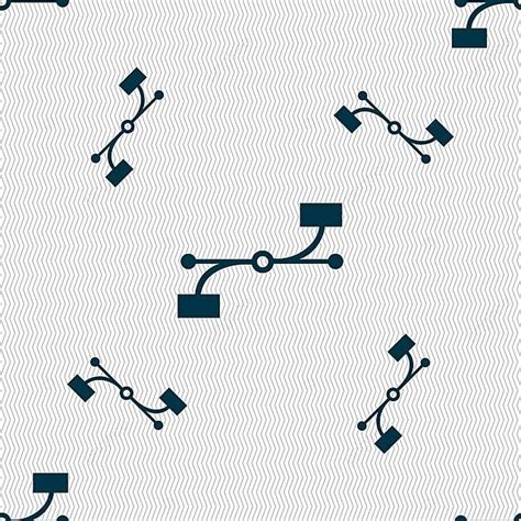 Vector Art Of Seamless Geometric Texture With Bezier Curve Symbol