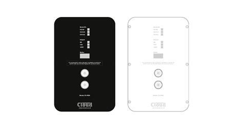 CS IP B W Plate For CS S Surface Speakers Black Or White