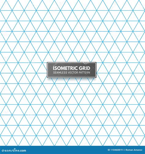 Isometric Grid Seamless Pattern Vector Template For Design Stock Vector Illustration Of