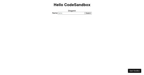 React Template Codesandbox