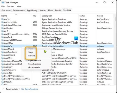 Enable Disable Start Stop Refresh Restart Services In Windows