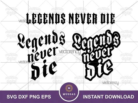 Legends Never Die Juice Wrld Svg Vectorency