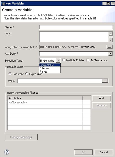 Sap Hana Variables Explained With An Example