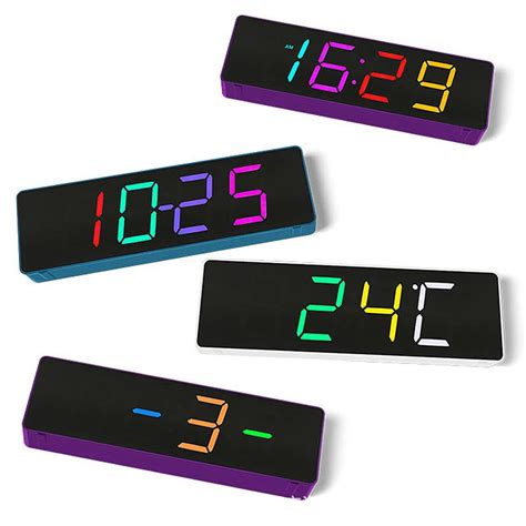 Colorful Digital Clock Diy Kit Colorful Rgb Clock Microcontroller