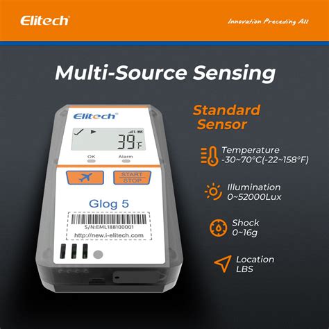 Elitech Iot Temperature Data Logger 4g Single Use Shadow Data 3 Time Elitech Technology Inc