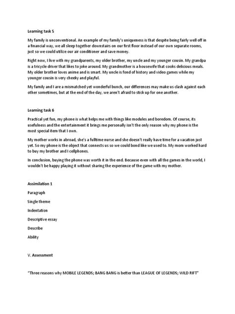 Learning Task 5 Pdf Reason