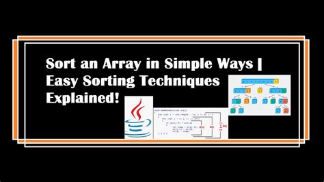 How To Sort An Array In Simple Way Java Interview Sdet Qa Youtube
