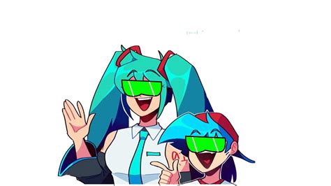 Hatsune Miku Vs Boyfriend Green Glasses Meme Meme Friday Night