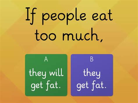 Zero Conditional Activity Quiz