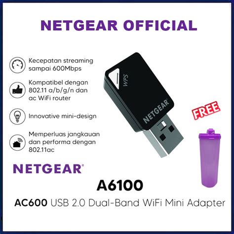 Jual Netgear A Wireless Adapter AC Dongle USB Wifi Dual Band Wireless Shopee Indonesia