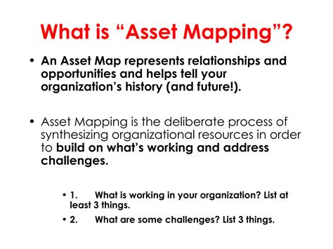 Asset Mapping Ppt
