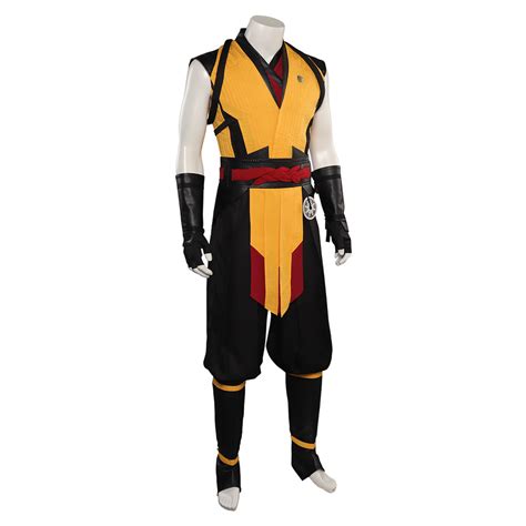 Scorpion Kostüm Mortal Kombat Cosplay Halloween Outfits Cosplaycartde