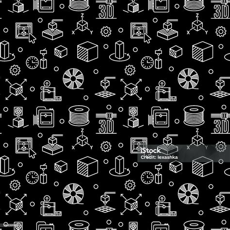 3차원 프린팅 벡터 3d 인쇄 개념 선형 원활한 패턴 3차원 형태에 대한 스톡 벡터 아트 및 기타 이미지 3차원 형태 Chinese Peoples Liberation